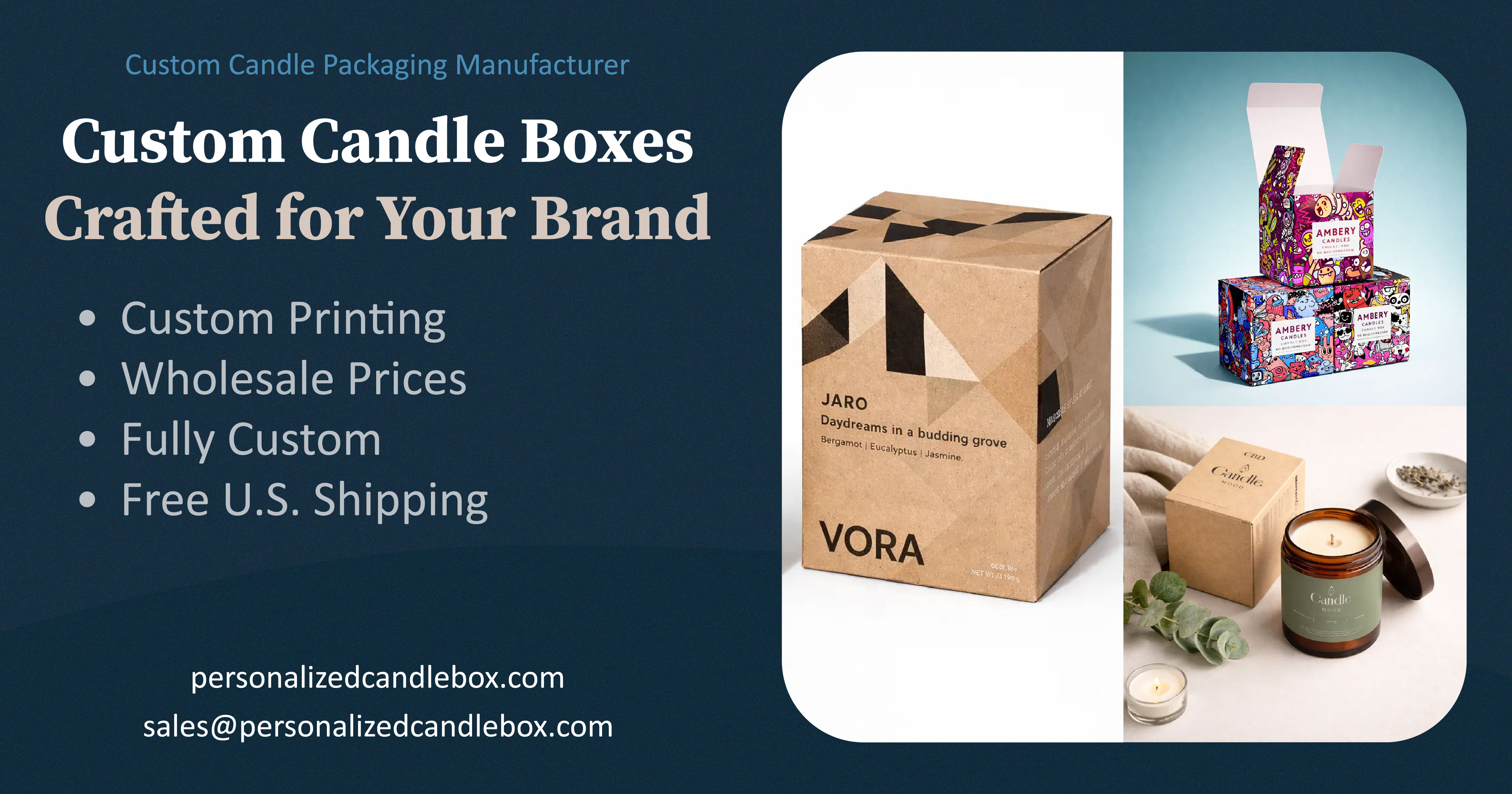Custom Candle Boxes and Packaging | Personalized Candle Box
